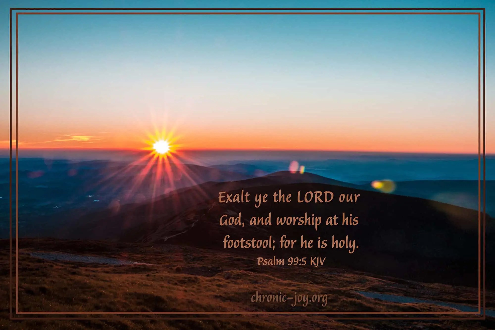 Glorifying, Honoring and Praising and Worshiping at God’s Footstool ...