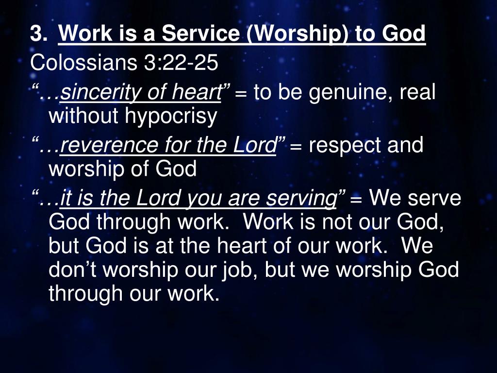 Laboring, Working: God Honoring, God Working Attitudes; Serving God ...
