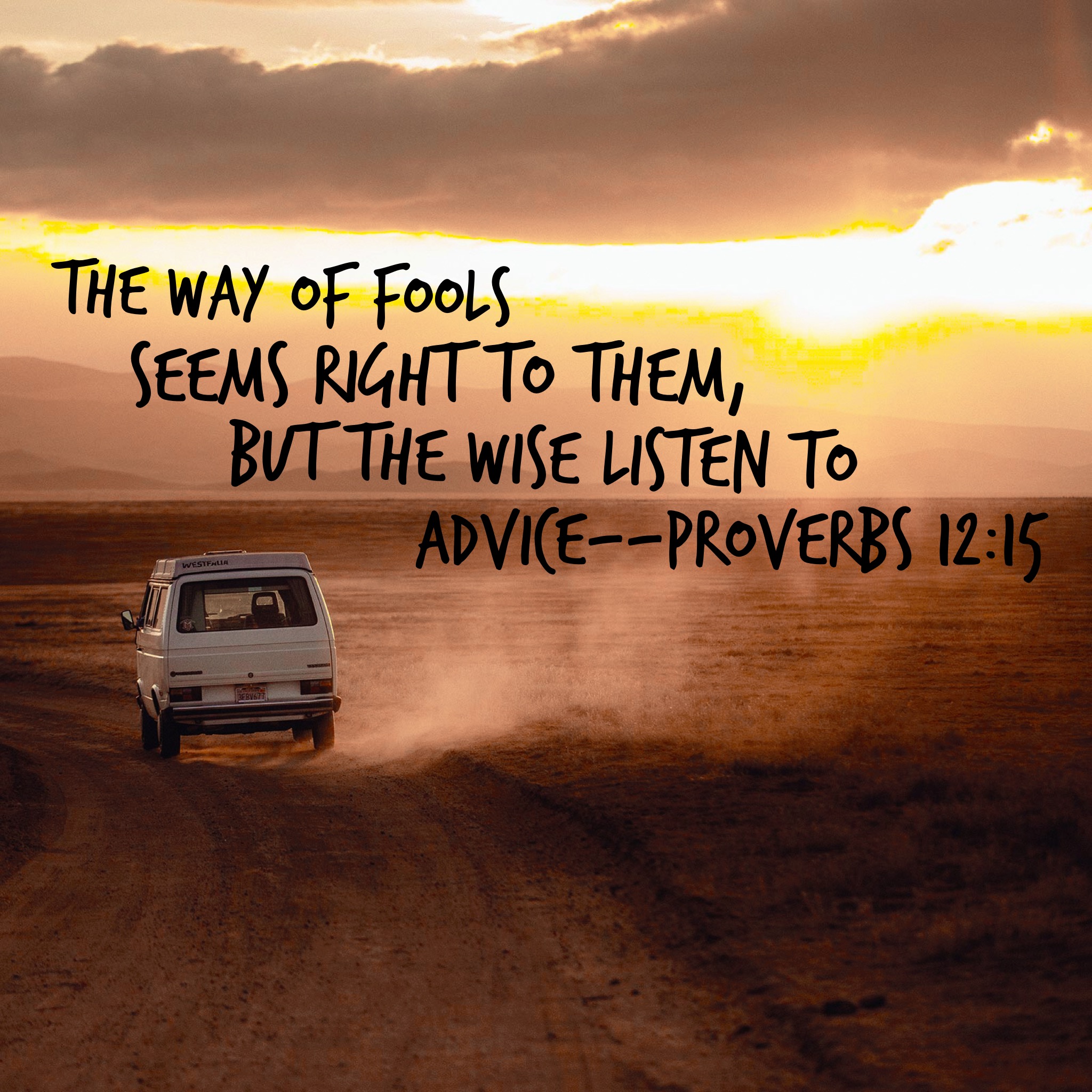 Fools are headstrong and do what they like; wise people take advice ...